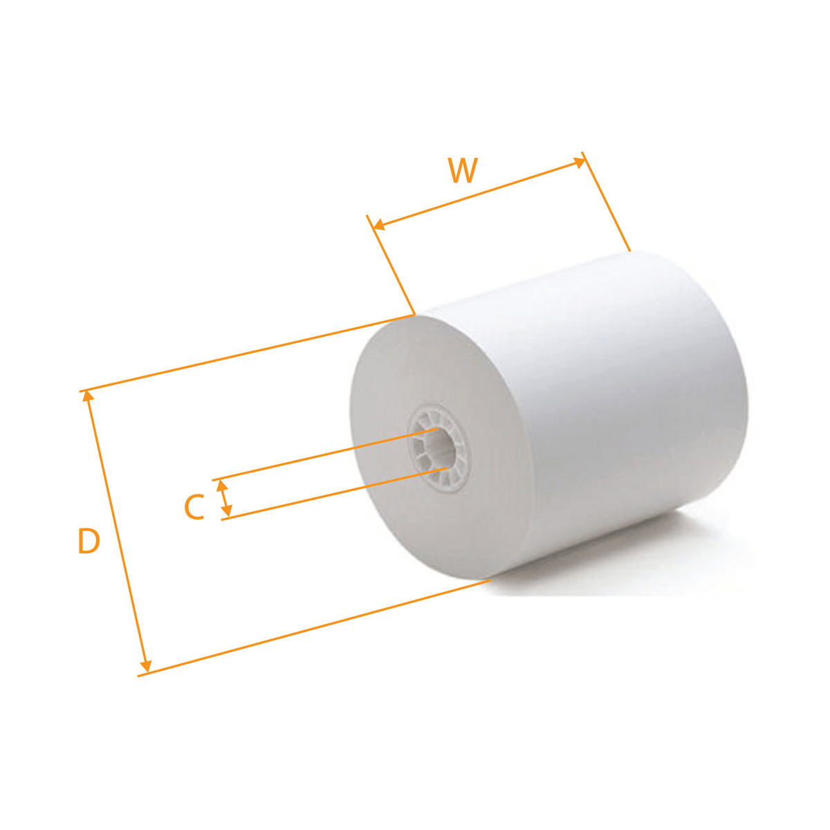 Grey Bond Paper Roll 3" x 3" (165') | PaperPlus – Paper Plus
